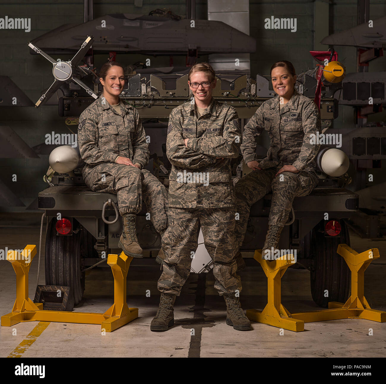 U.S. Air Force Tech. Sgt. Rebecca Martineau, Staff Sgt. Sarah Ledwith ...