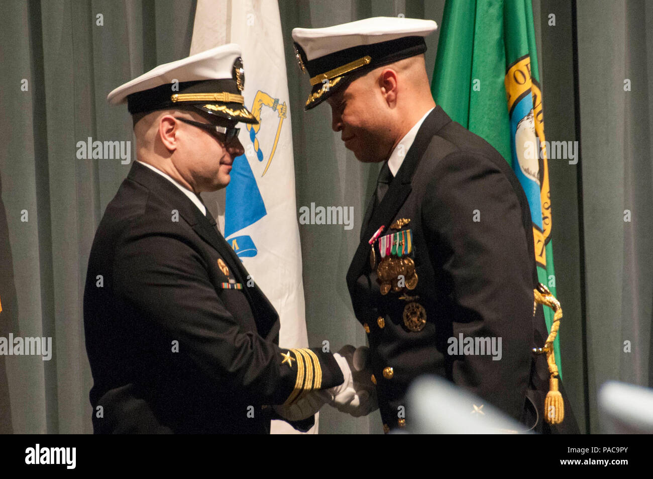 160311-N-UD469-258 KEYPORT, Wash. (March 11, 2016) – Cmdr. Ryan Heilman ...