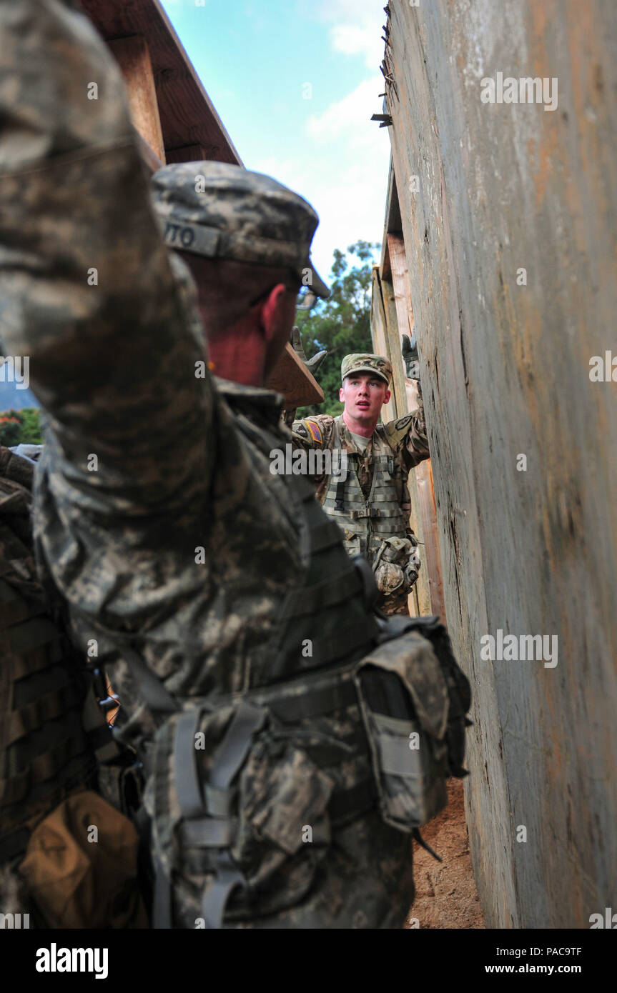 Sgt. Ian Polito, an engineer with Company A, 65th Brigade Engineer ...
