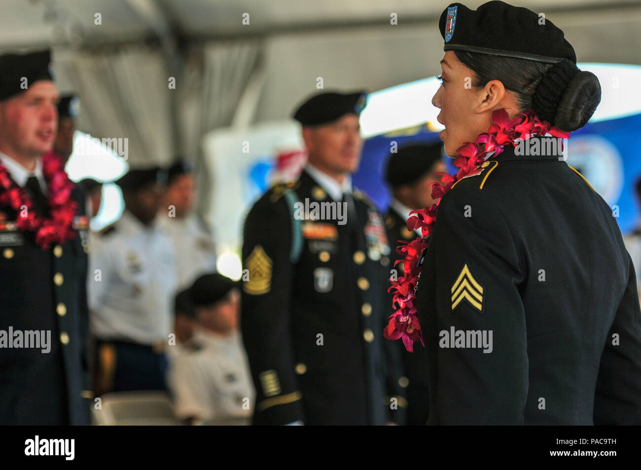 Sgt. Suleyvi Alexander, a noncommissioned officer with Headquarters and ...