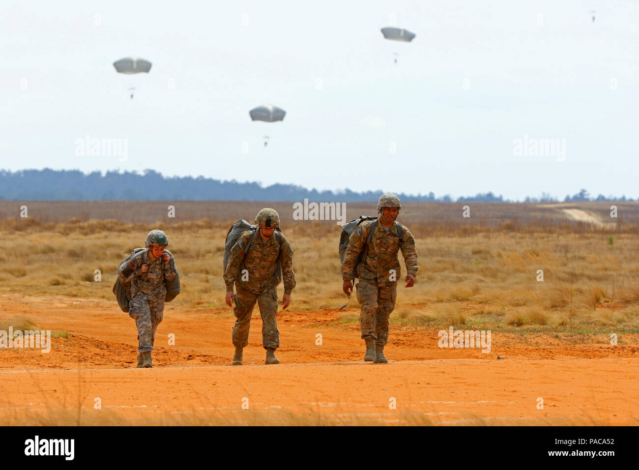Paratroopers assigned to the 82nd Airborne Division walk off Sicily ...