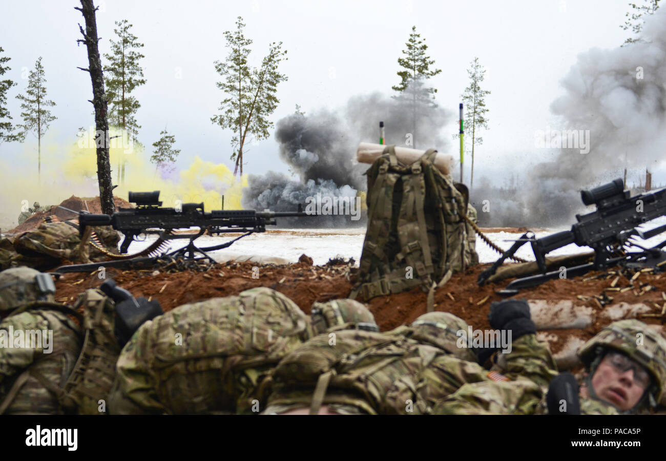Iron Troop Soldiers with 3rd Squadron, 2nd Cavalry Regiment, stationed ...