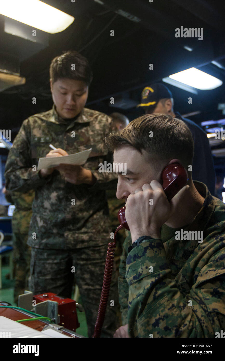 U.S. Marine Staff Sgt. Joseph Lis, the fires chief with 31st Marine ...