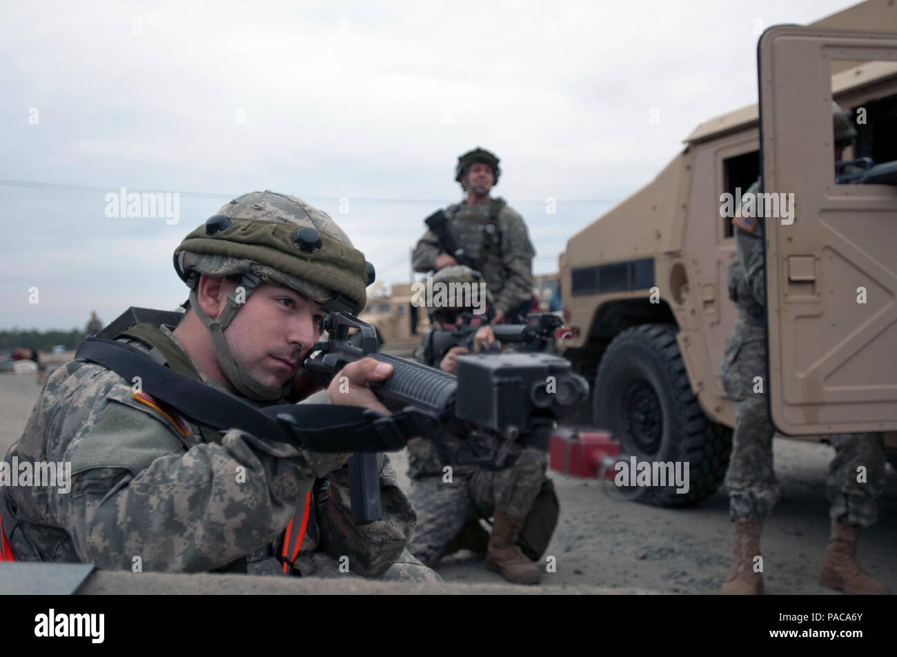 Pfc. Shawn Marple, a motor transport operator with the 630th ...