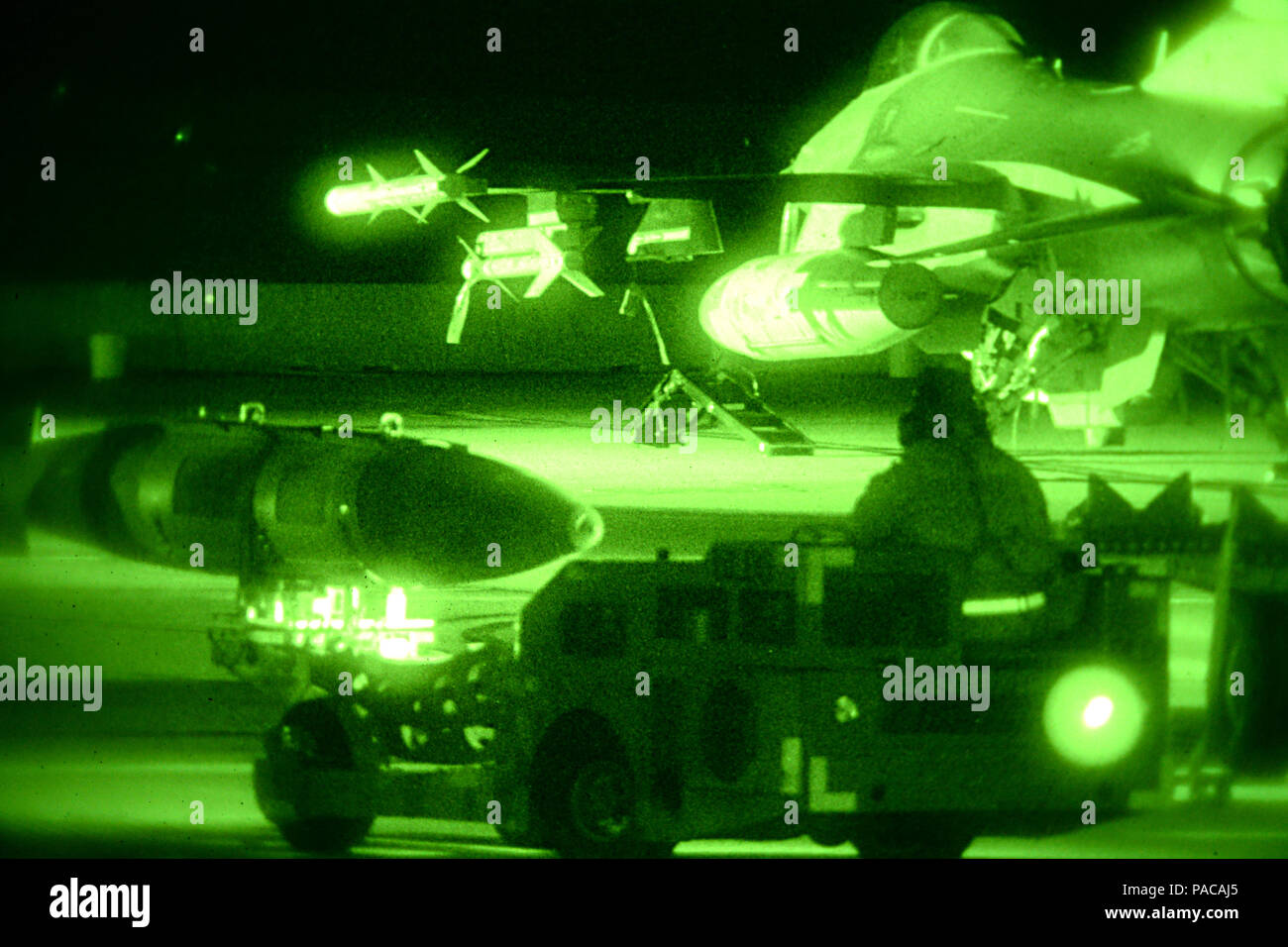 Airmen from the 177th Fighter Wing's Maintenance Squadron conduct night ...