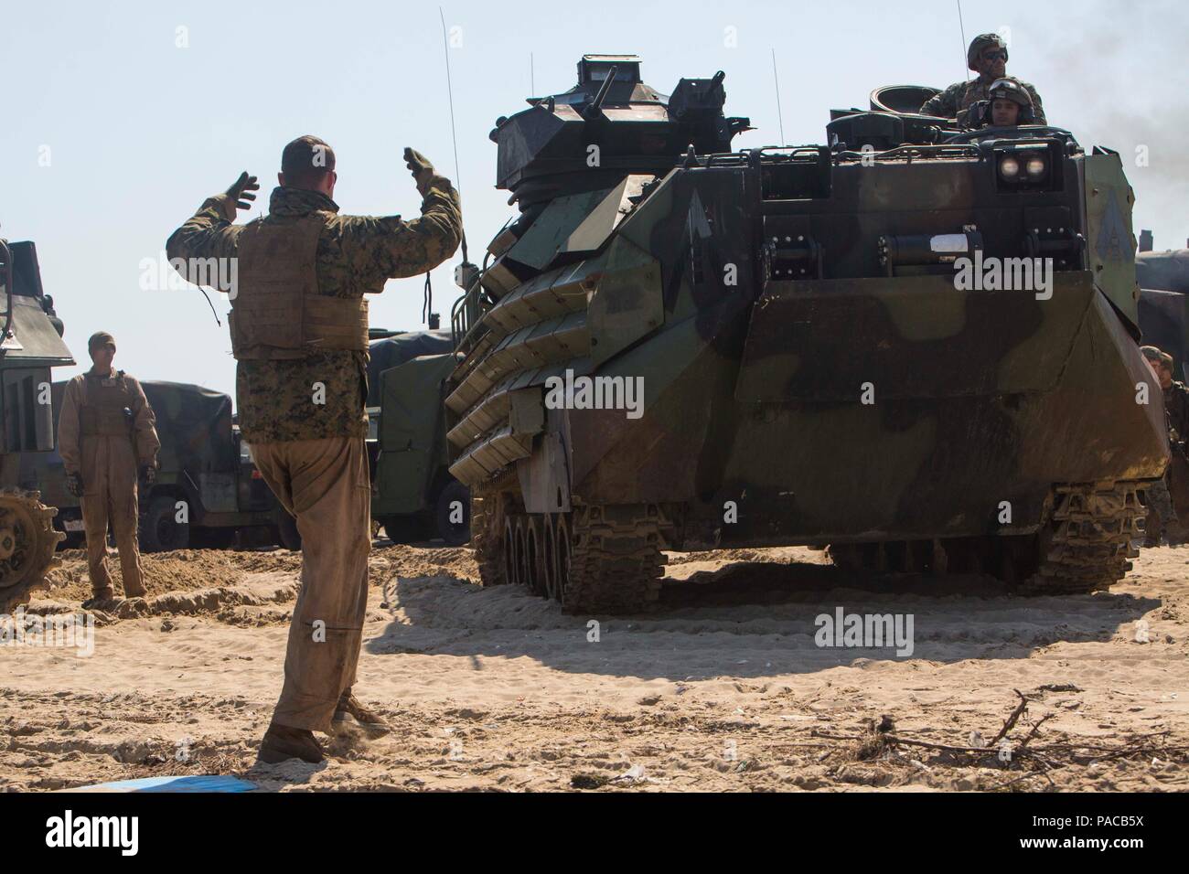 U.S. Marine Cpl. Ryan Damron, with Alpha Company, Battalion Landing ...