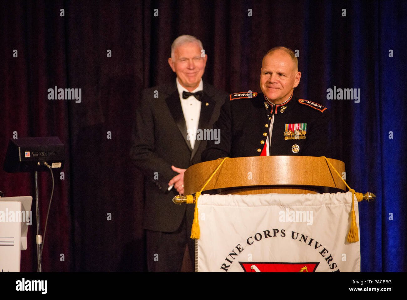Commandant of the Marine Corps Gen. Robert B. Neller speaks as the ...