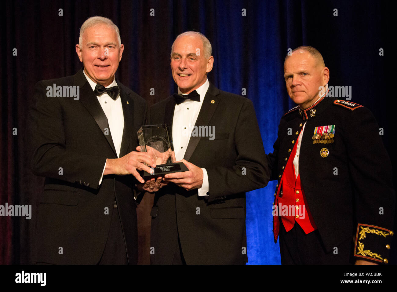 From left, retired U.S. Marine Gen. James T. Conway, the 34th ...