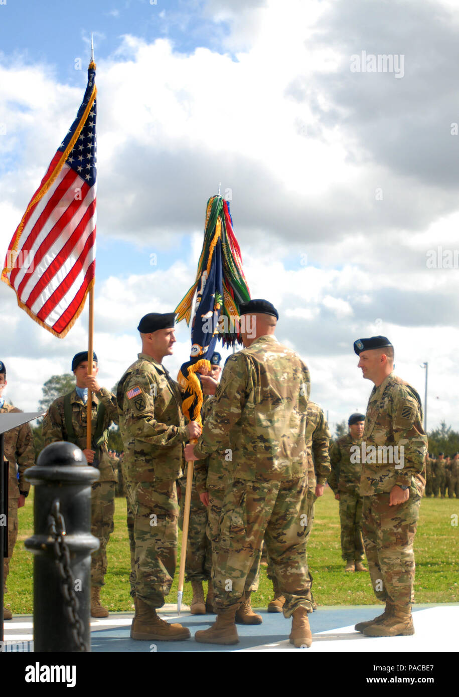 Col. Thomas Gukeisen (center), commander of 2nd Infantry Brigade Combat ...