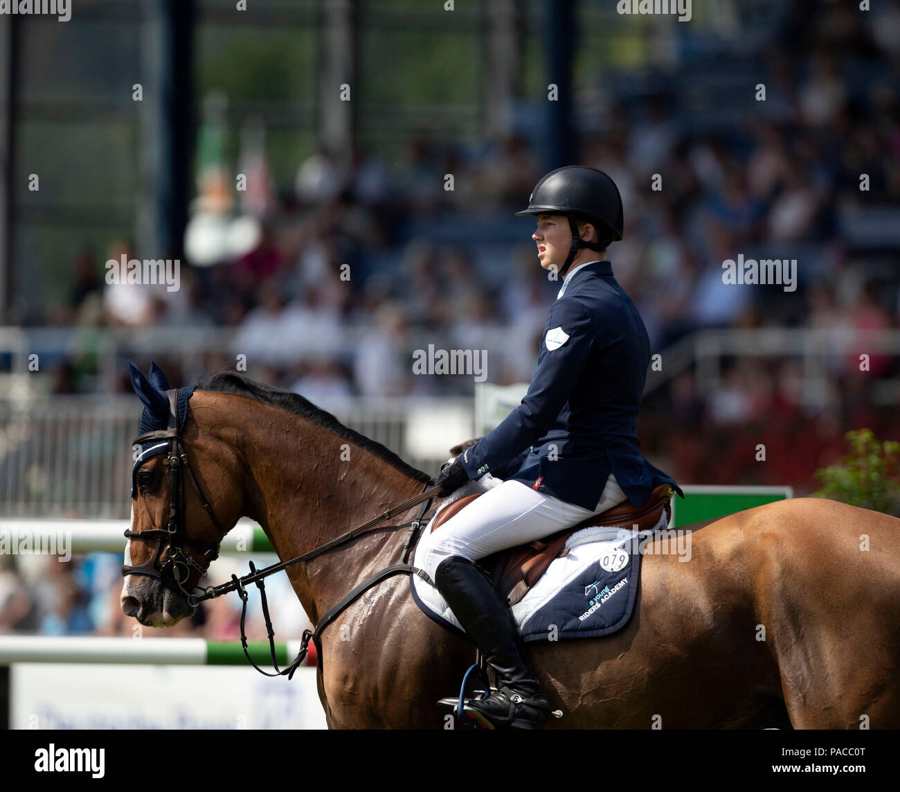 Great Britain's Harry Charles riding Victor competes at the World ...