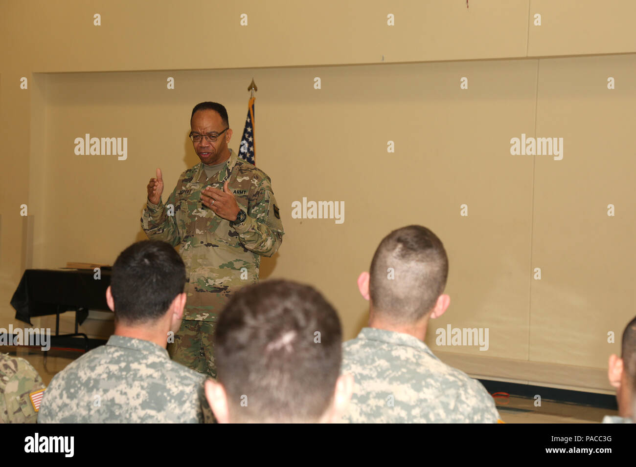 U.S. Army Maj. Gen. A.C. Roper, commander 80th Training Command talk ...