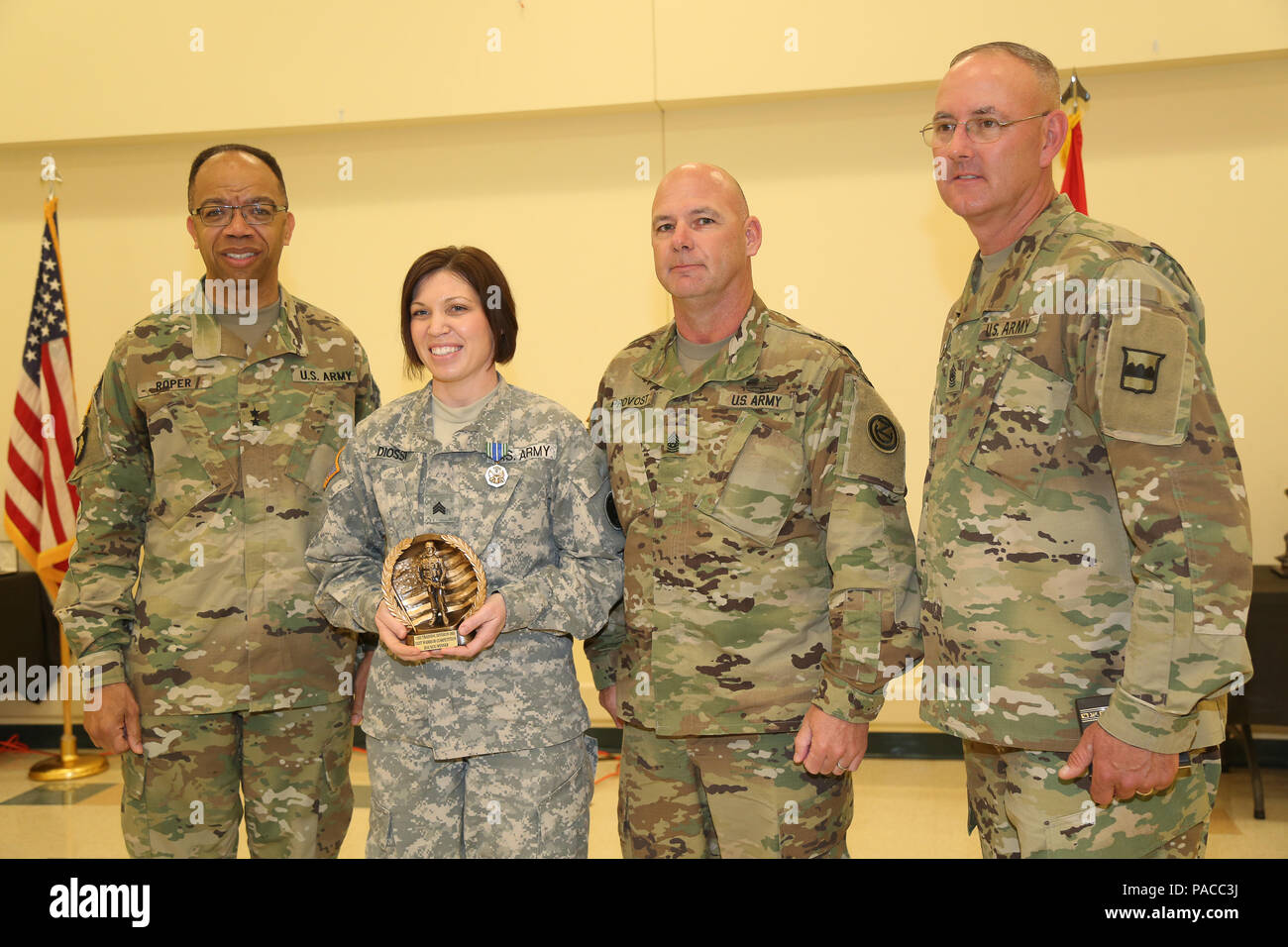 U.S. Army Sgt. Marcy Diossi assigned to 102nd Division Fort Leonard ...