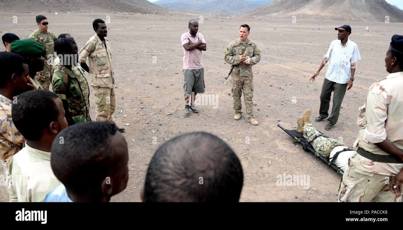 U.S. Army Regionally Aligned Forces (RAF) Soldiers brief safety rules ...