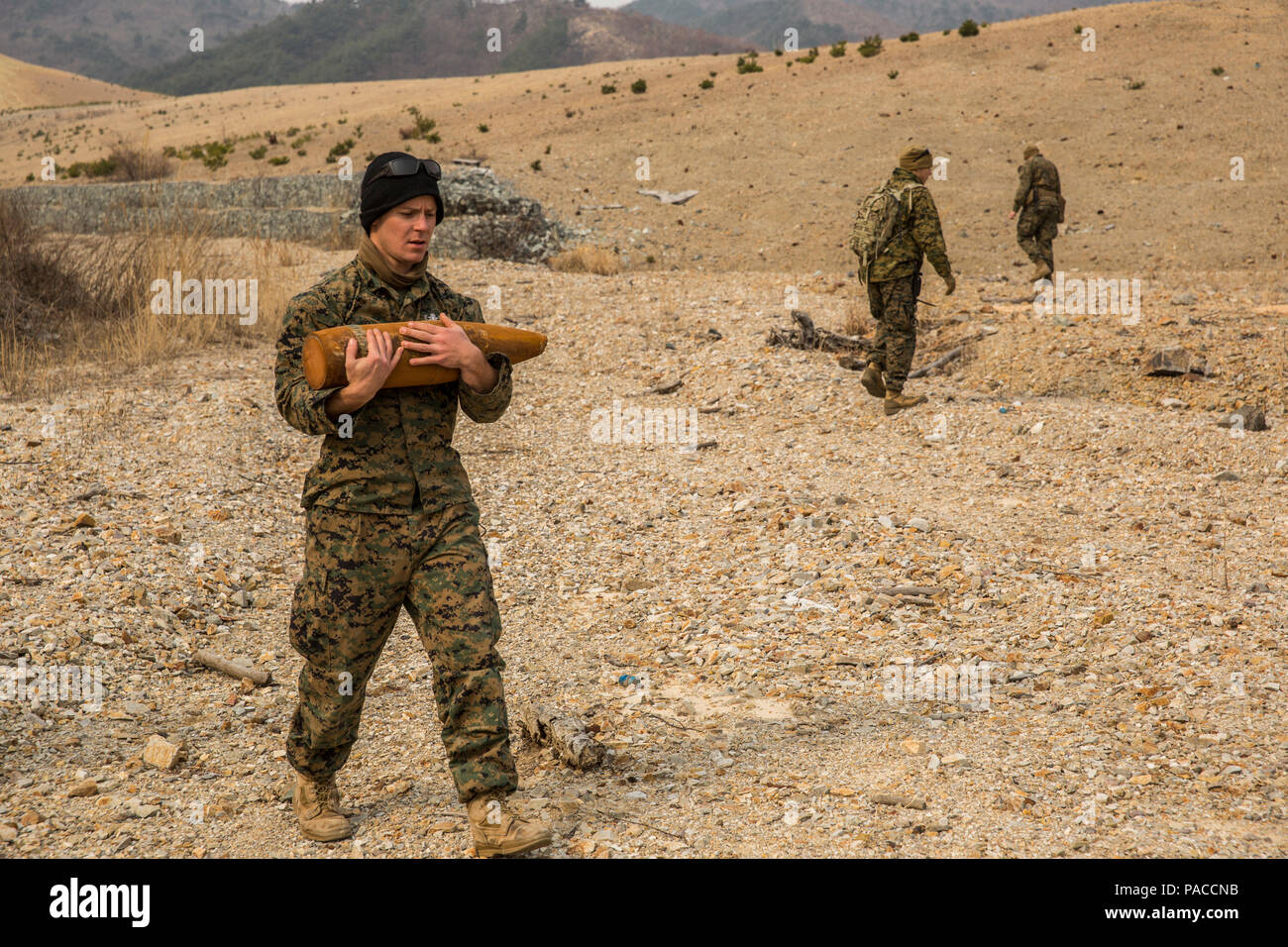 U.S. Marine Sgt. Michael Baker, an explosive ordnance disposal ...