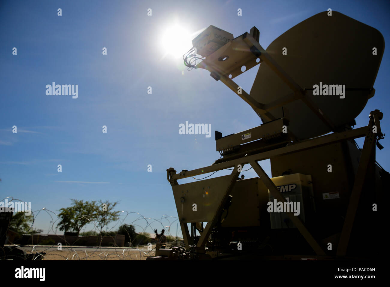 A Very Small Aperture Terminal- Large receives a satellite connection ...