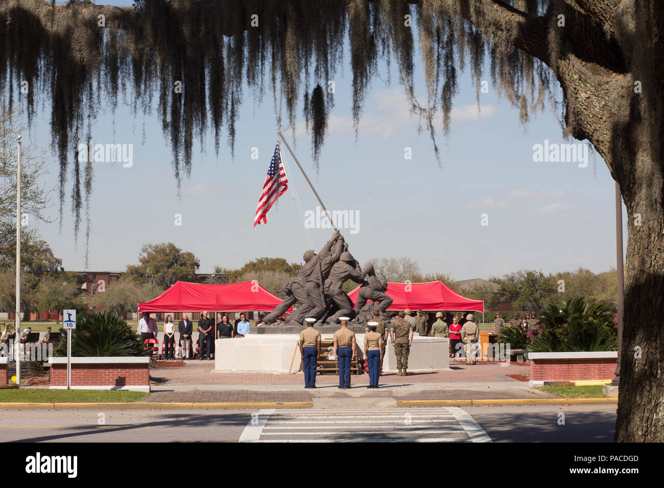 The Iwo Jima Monument at Marine Corps Recruit Depot Parris Island, S.C ...