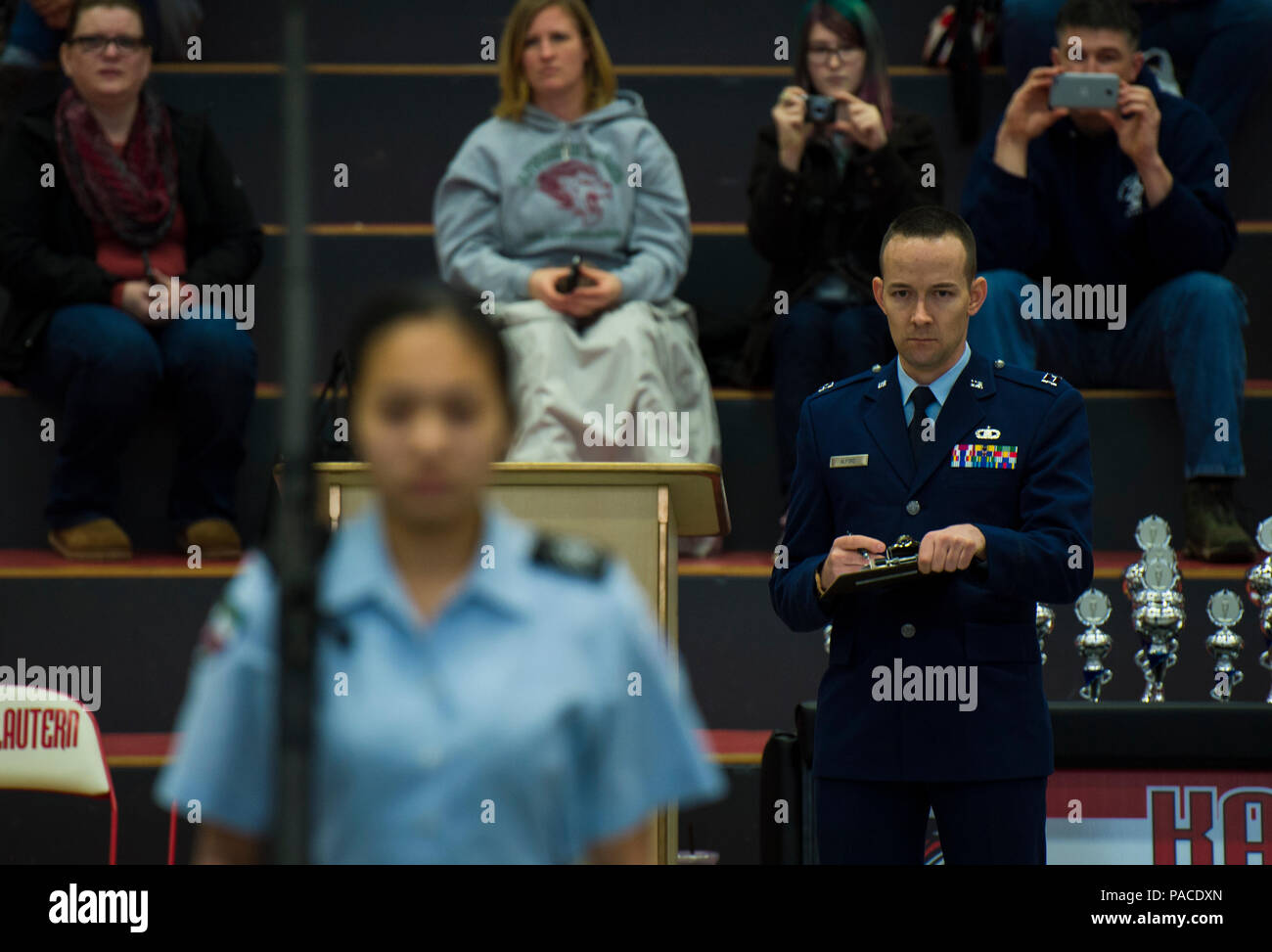 Capt. Brandon Alford, 7th Weather Squadron chief of contingency plans ...