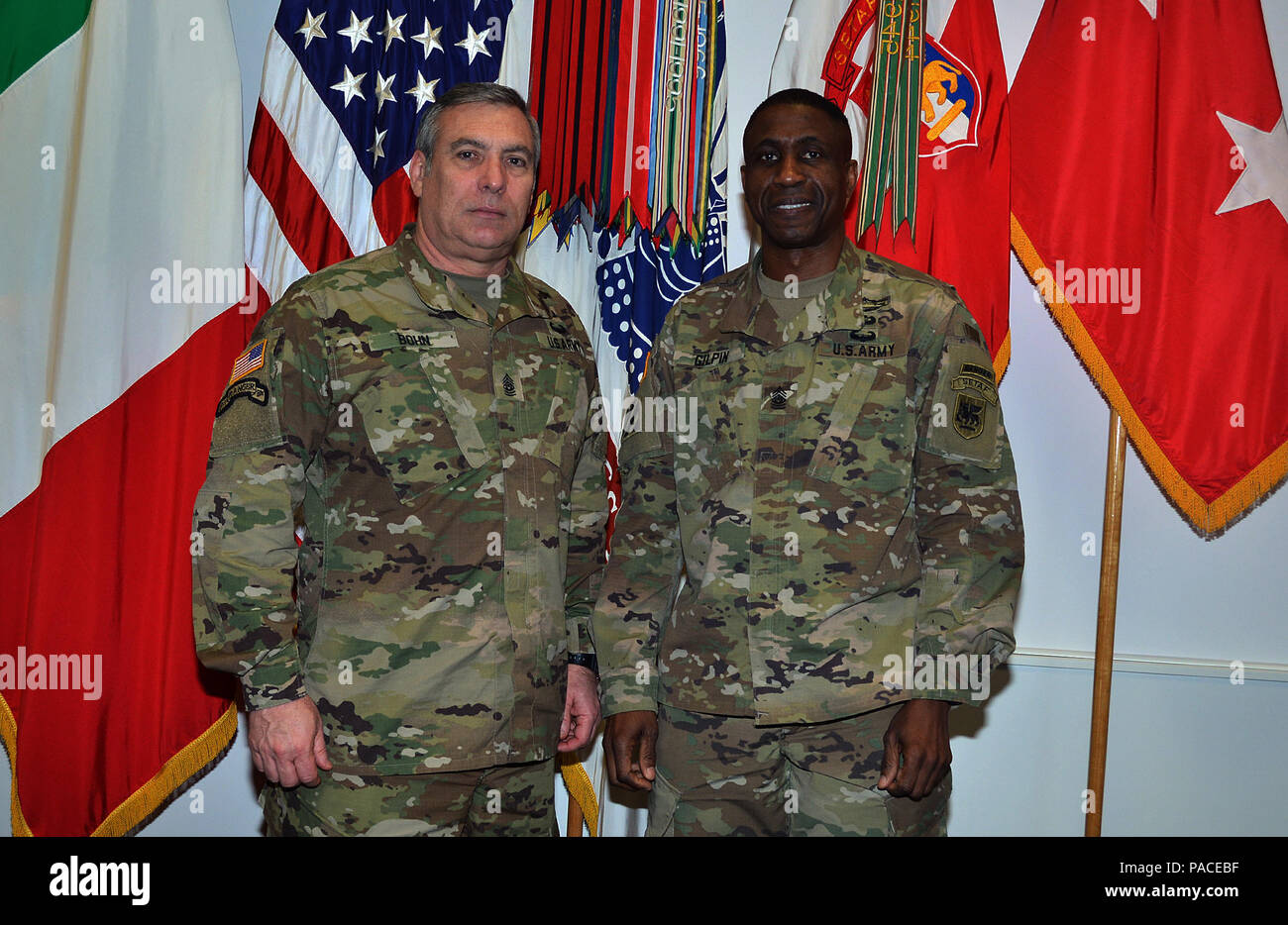 From right, CSM Christopher Gilpin, U.S. Army Africa Command Sergeant ...