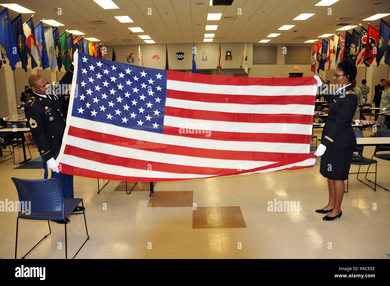 Sgt. 1st Class Irv Rowe and 1st Lt. Dominique Davidson, both assigned ...