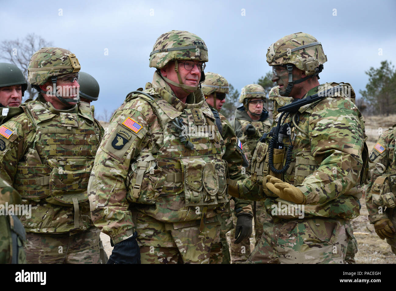 U.S. Army Lt. Col. Michael Kloepper (right), Commander of 2nd Battalion ...