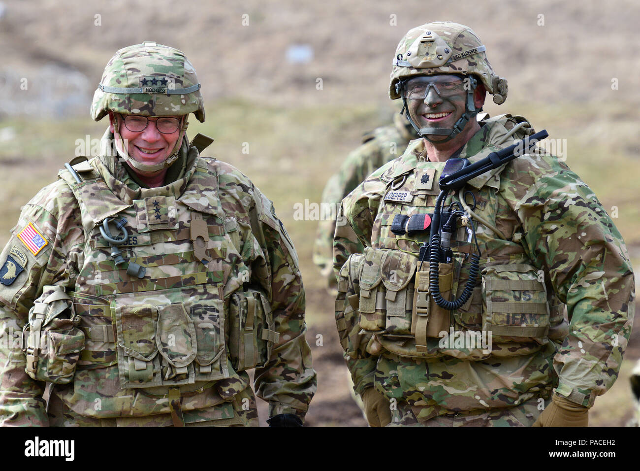 U.S. Army Lt. Col. Michael Kloepper (right), Commander of 2nd Battalion ...