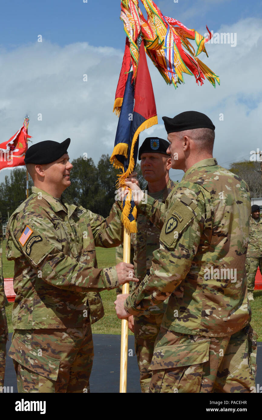 Command Sgt. Maj. Alan E. Michaud accepts responsibility as the new ...