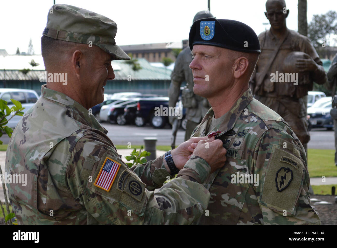 Command Sgt. Maj. Timothy N. Johnson, outgoing senior enlisted adviser ...