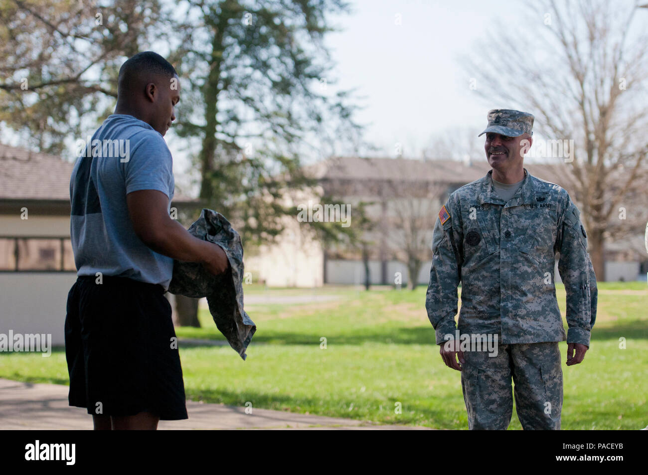 Command Sgt. Major Carlos Lopes, Command Sgt. Major of the 655th ...