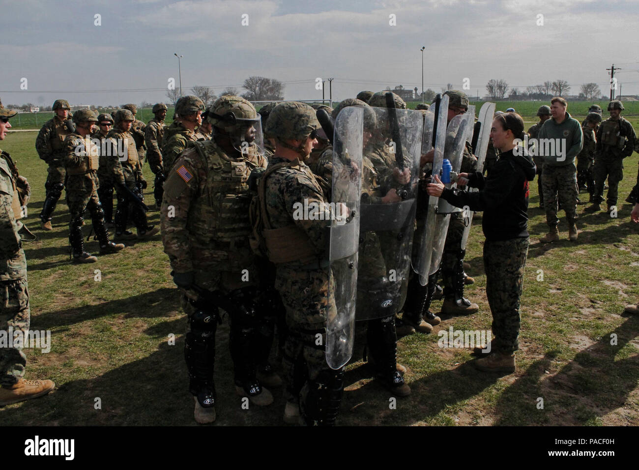 U.S. Marine Corps Lance Cpl. Alexis Pope, military police with Black ...