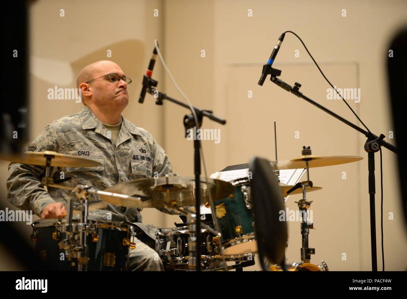 Staff Sgt. Freddy Cruz, Pacific Air Force regional band drummer ...