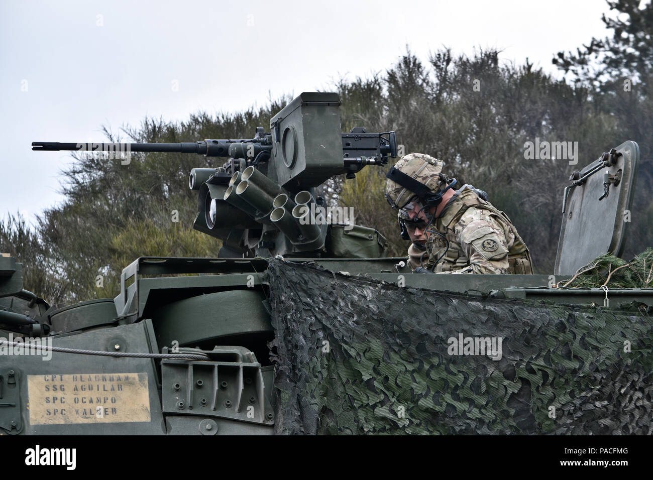 Capt. Erick T. Blackham (front), a troop commander assigned to Reaper ...