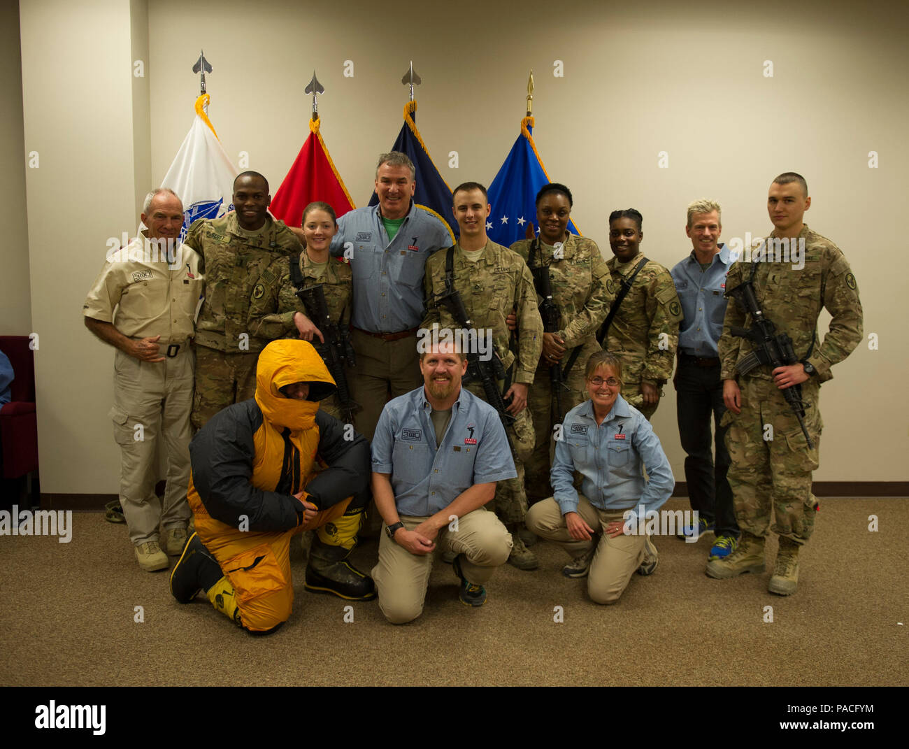 American 300 Everest group pose with some of the attendees, including ...