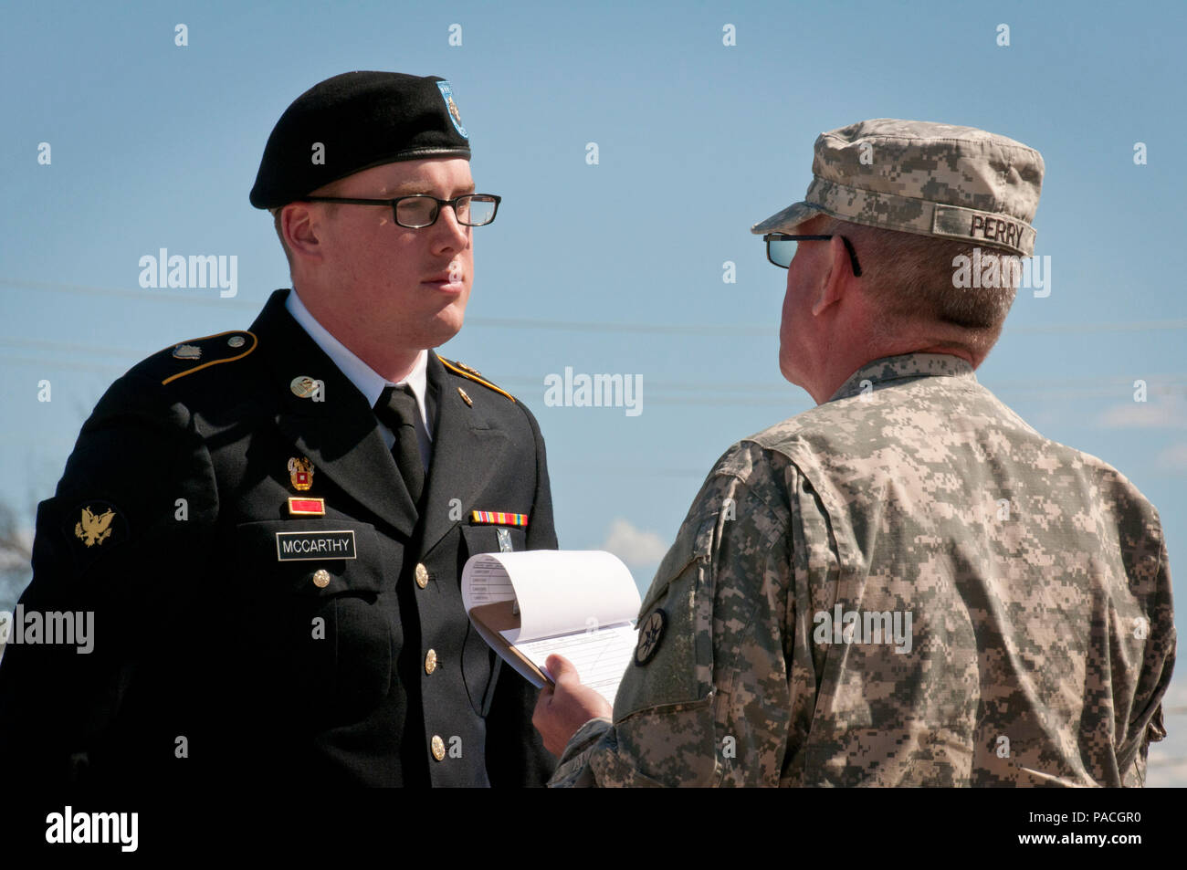 Command Sgt. Major Vernon Perry III, Command Sgt. Major of the 475th ...