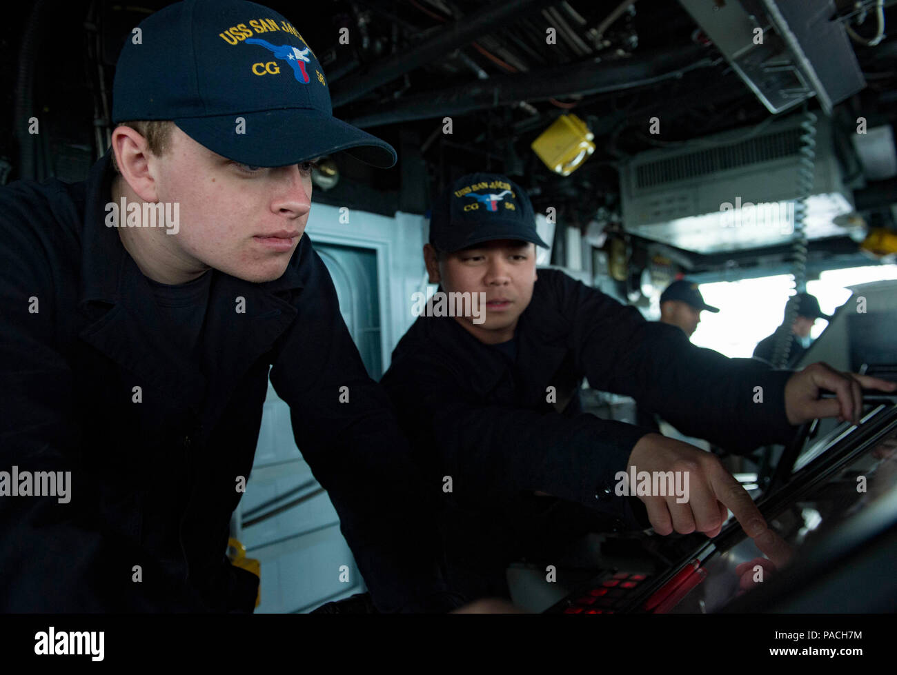 160313-N-UY653-143 ATLANTIC OCEAN (March 13, 2016) Seaman Connor O ...