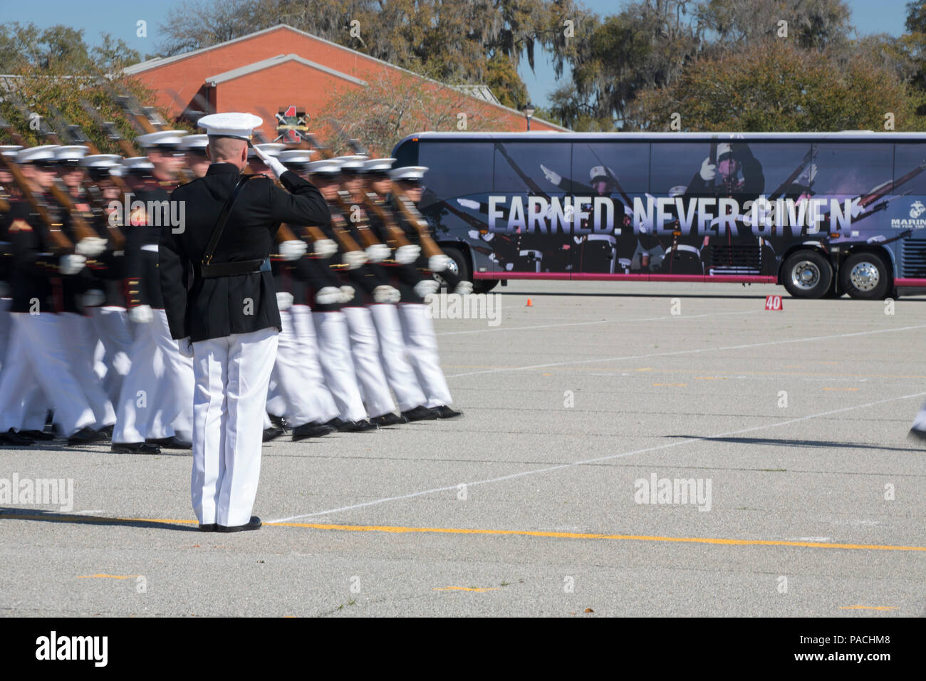 U.S. Marine Corps Col. Paul D. Cucinotta, commanding officer, Recruit ...