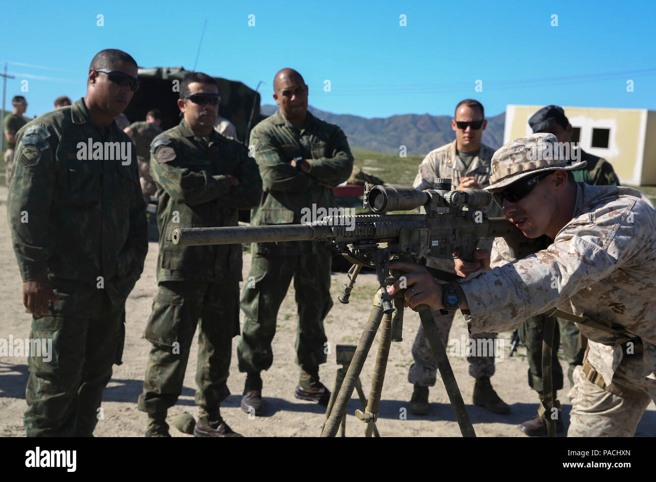 U.S. Marine Sgt. Jesse Kimble, an instructor with Training Cell, 1st ...