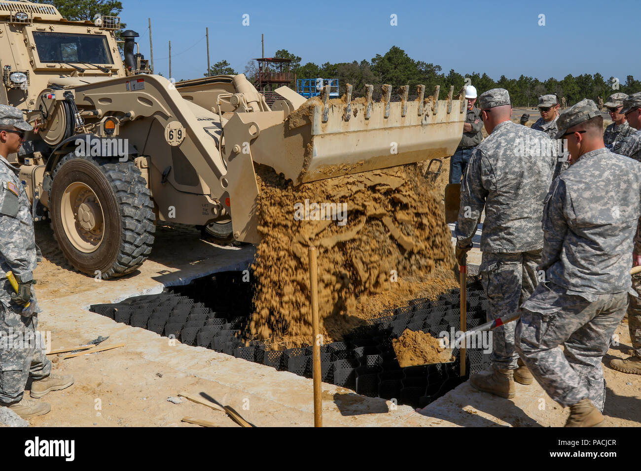 Engineers assigned to the 307th Brigade Engineer Battalion, 3rd Brigade ...