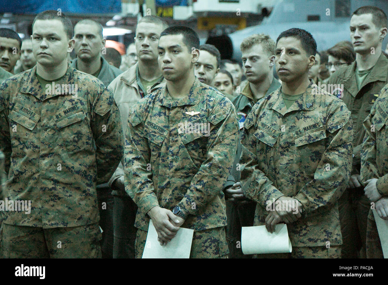 At sea. (March 18, 2016) - U.S. Marines with VMM-166 (REIN), 13th ...