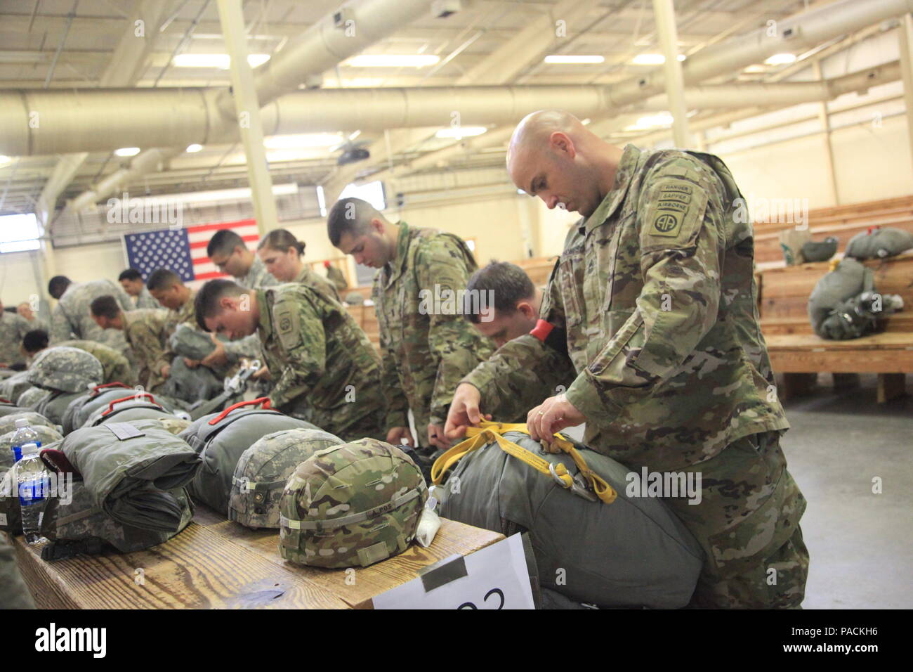 U.S. Army Master Sgt. Aaron Thompson, a jumpmaster with the 82nd ...