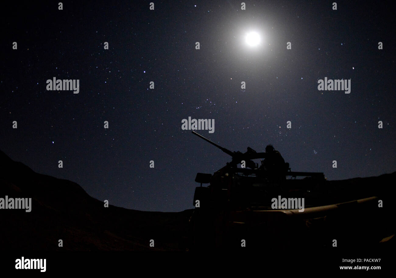 A French army Soldier stands watch during a field training exercise ...