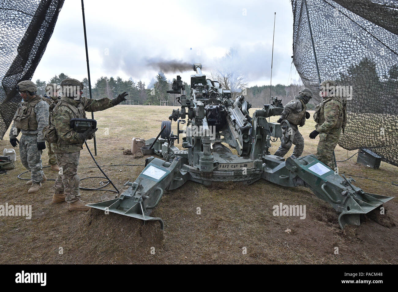 Troopers assigned to Archer Battery, Field Artillery Squadron, 2nd ...