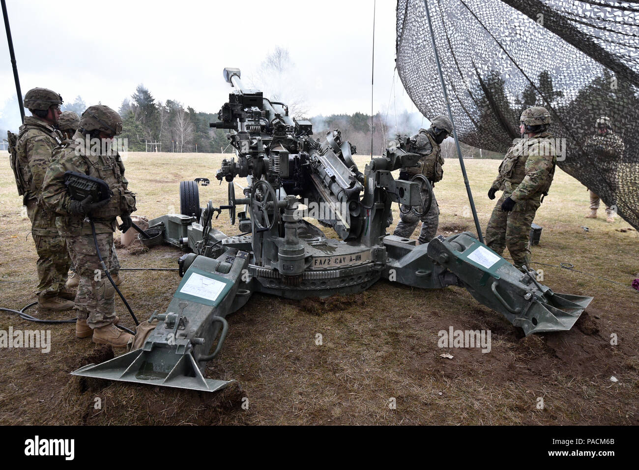 Troopers assigned to Archer Battery, Field Artillery Squadron, 2nd ...
