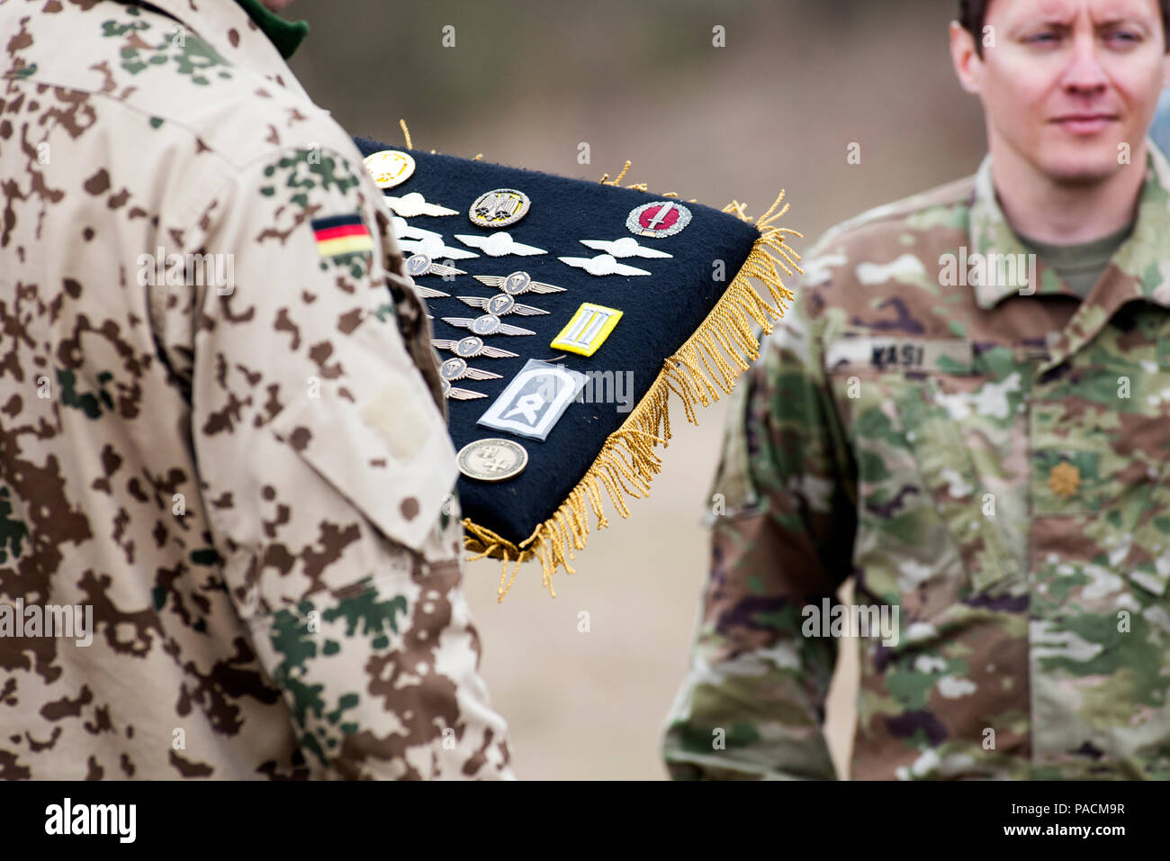 German Parachutist Badges are prepared to be awarded to U.S. Army ...