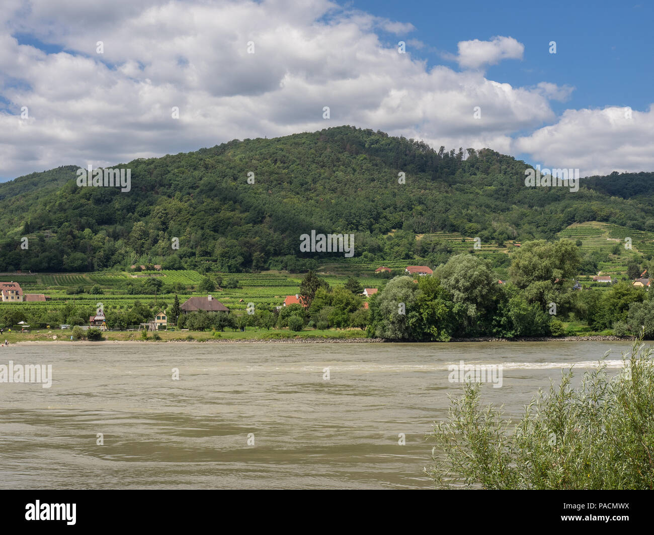 village in the danube valley Stock Photo - Alamy