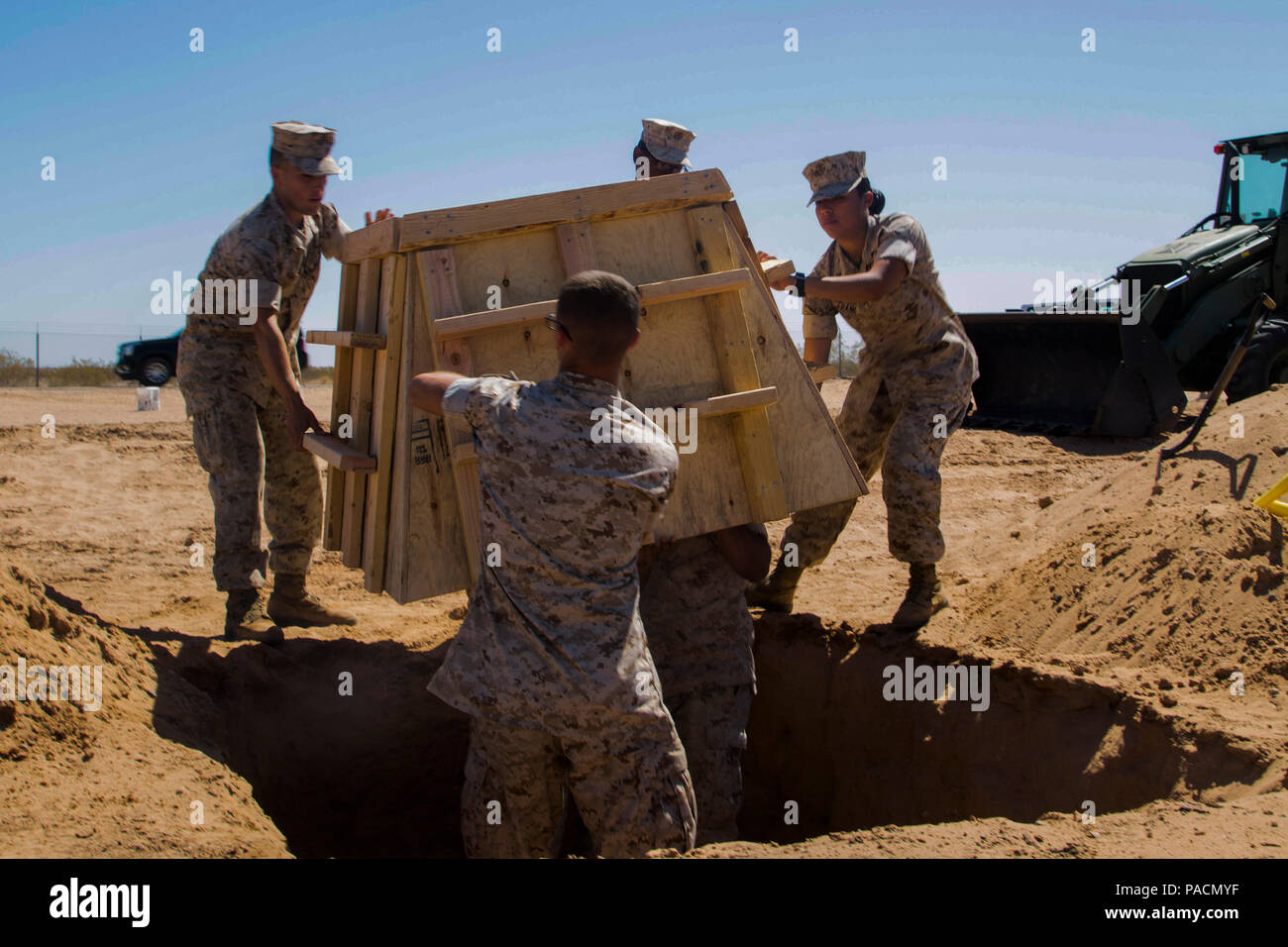 U.S. Marines with Marine Unmanned Aerial Vehicle squadron 1 (VMU-1) and ...