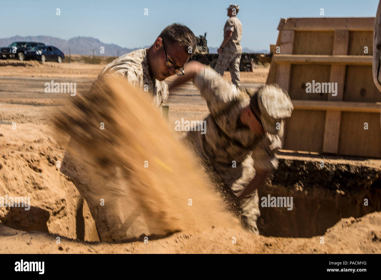 U.S. Marines with Marine Unmanned Aerial Vehicle Squadron 1 (VMU-1) and ...