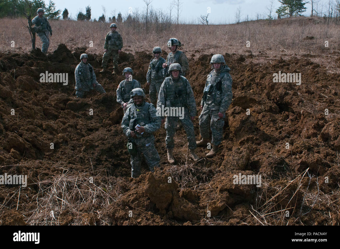 Digging yourself a hole - U.S. Army Reserve Soldiers with the 450th ...