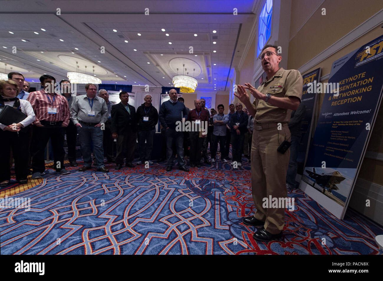 NATIONAL HARBOR, Md. (Apr. 2, 2017) Rear Adm. David Hahn, chief of ...