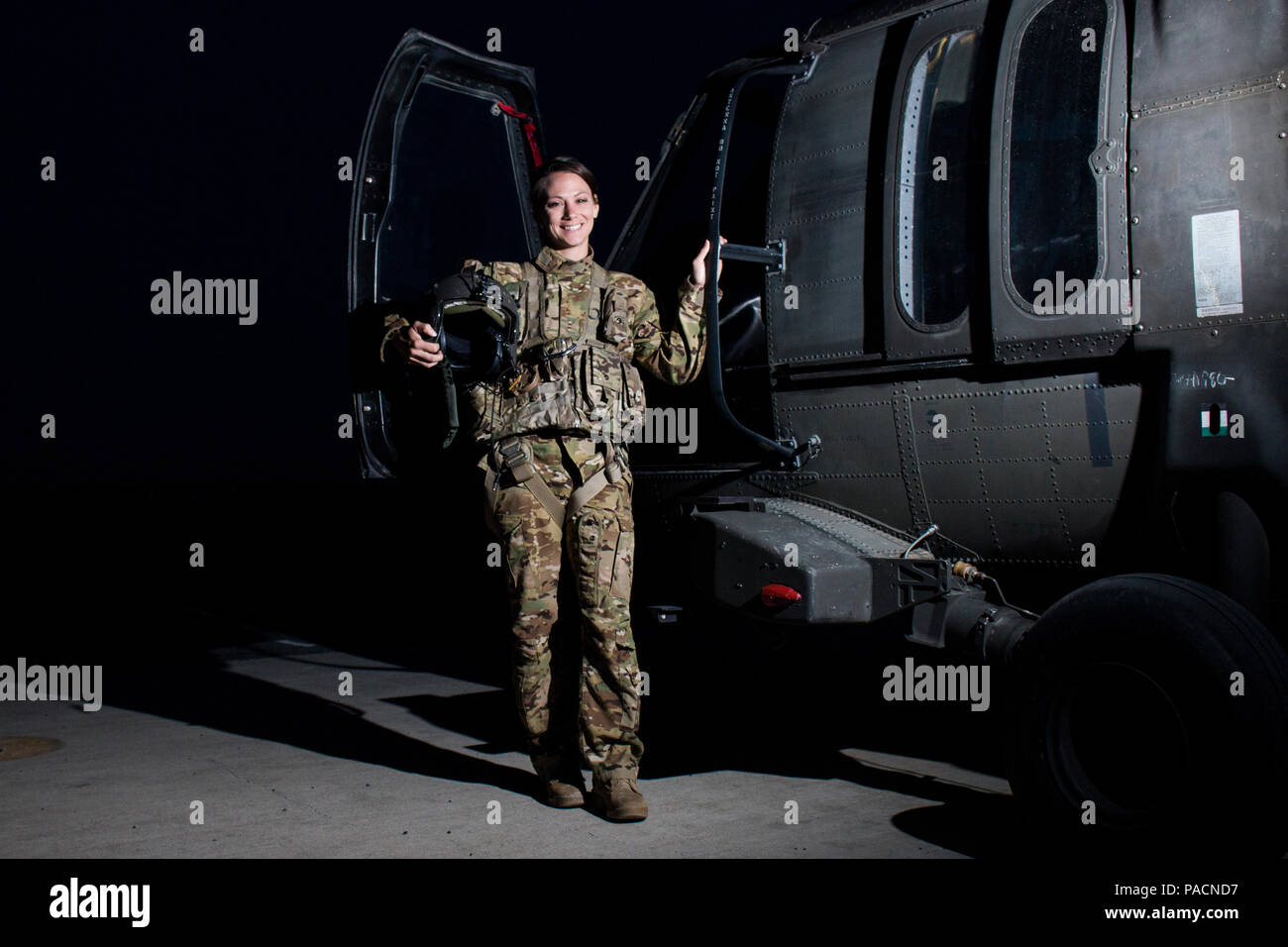 Chief Warrant Officer 2 Megan Yanacek, is a medevac pilot for Company C ...