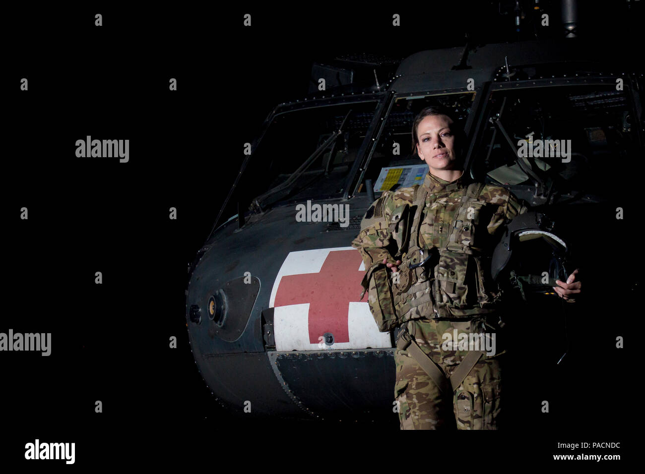 Chief Warrant Officer 2 Megan Yanacek, is a medevac pilot for Company C ...